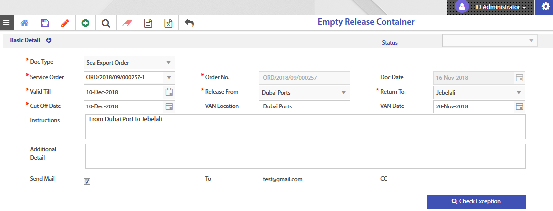 Creating a new record